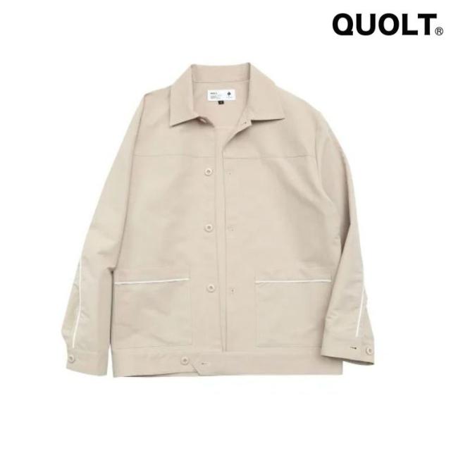 QUOLT ジャケット クオルト ポリエステル生地 ツイストパイピング カジュアル トップス WEISS JKT IVORY アイボリー アウトドア キャンプ フェス プレゼント 901t1734 iv