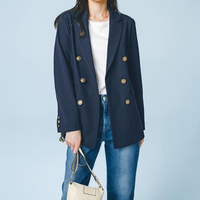 ストレッチ素材 ダブルボタン ジャケット ファッション ジャケット PC6045