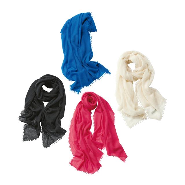 カシミヤ 四方フリンジ ストール ストール スカーフ マフラー A32701