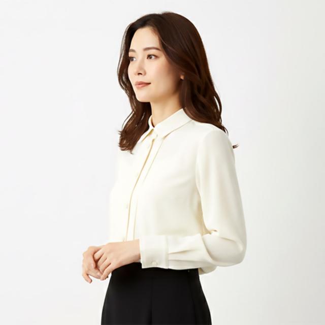 「NIKKE」 マフシフォン フロントタックシャツ シャツ ブラウス PC6201