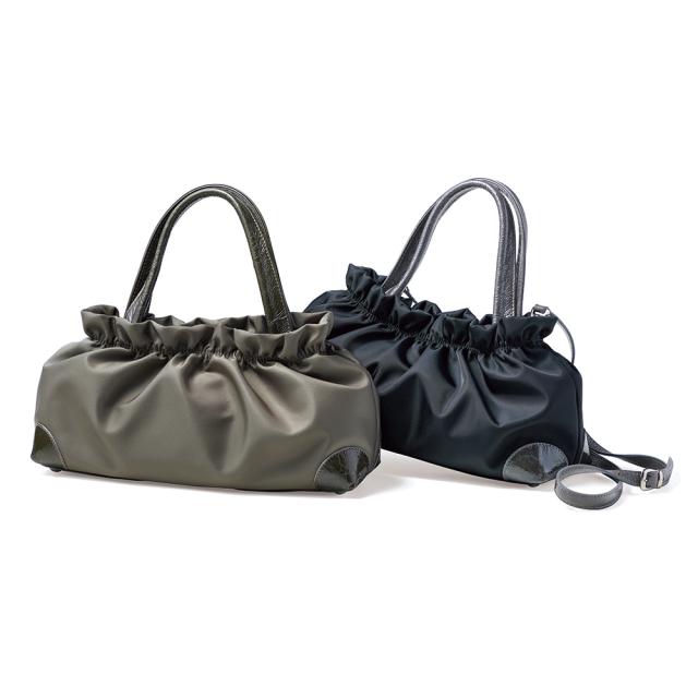 LANZETTI/ランゼッティ 素材コンビ 2WAY バッグ（イタリア製） バッグ ハンドバッグ 128004