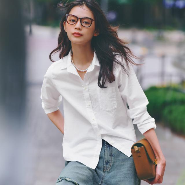 美シルエット オックスフォード シャツ シャツ ブラウス 100801