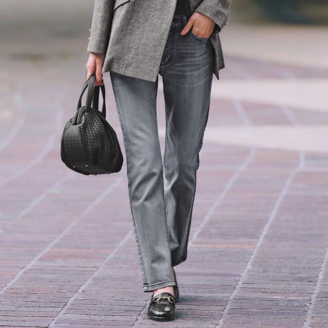 コットンレーヨン混スリム ストレート デニムパンツ サステナブル 101202