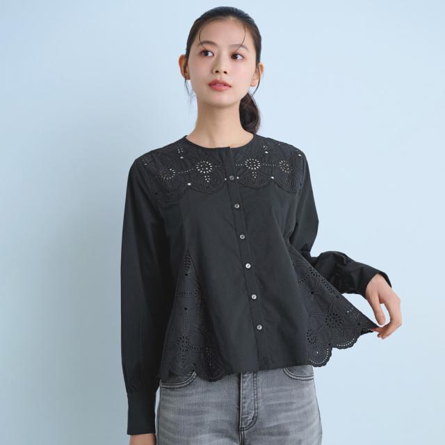 カットワークレース ブラウス シャツ ブラウス 104101