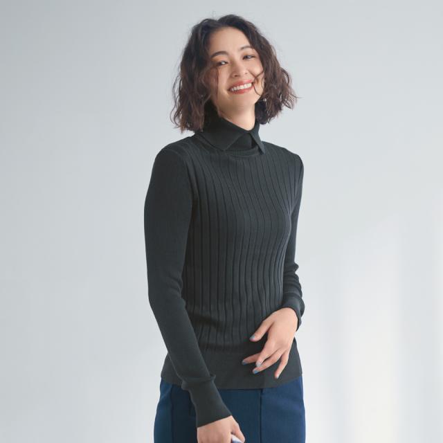 UVカット 洗える シルク100％ 襟付き プルオーバー UV 紫外線対策 UV対策ウェア 133803