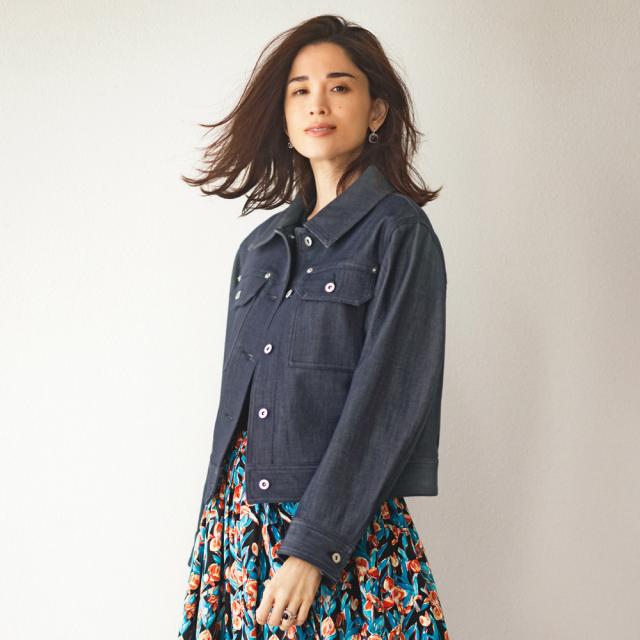 「IMBOTEX」社中わた使用 リアクティブ デニムジャケット サステナブル 135001