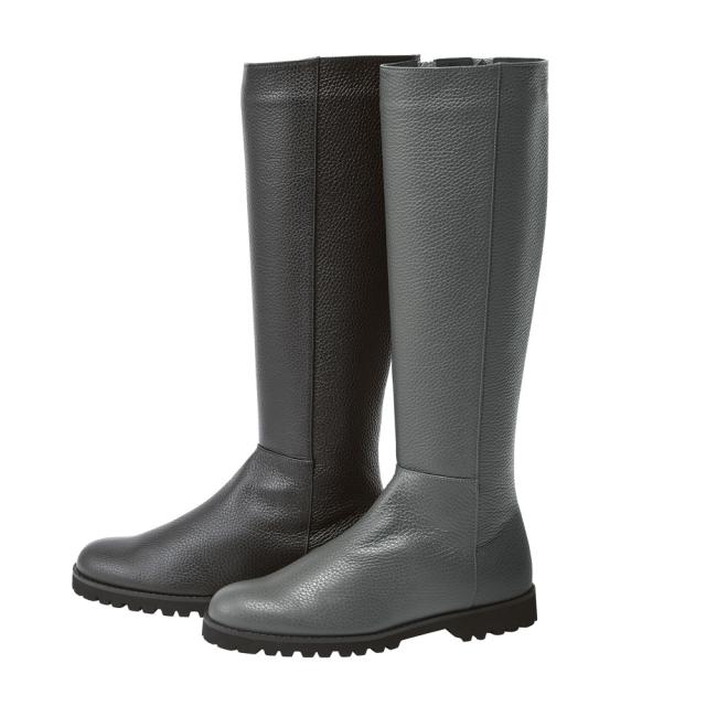 イタリアンレザー タンクソール ロングブーツ ブーツ ロングブーツ ミドルブーツ A32602