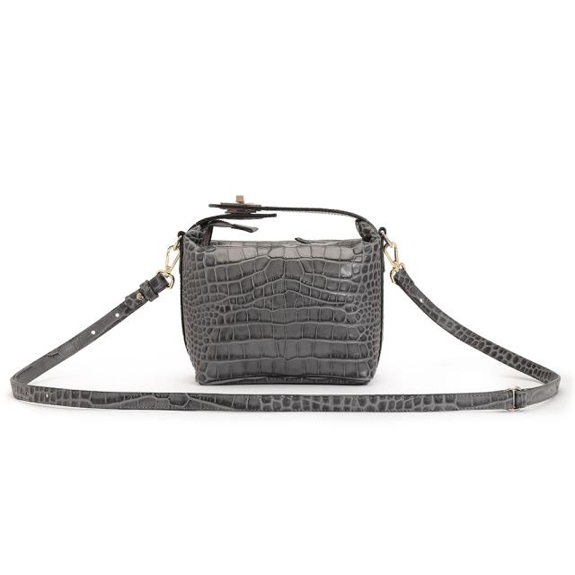 CLAUDIA/クラウディア クロコ型押し 2WAY バッグ（イタリア製） バッグ