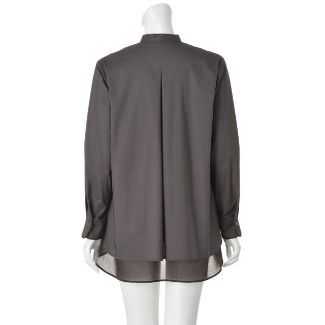 刺しゅう使い レイヤード風 チュニック チュニック 長袖 七分袖