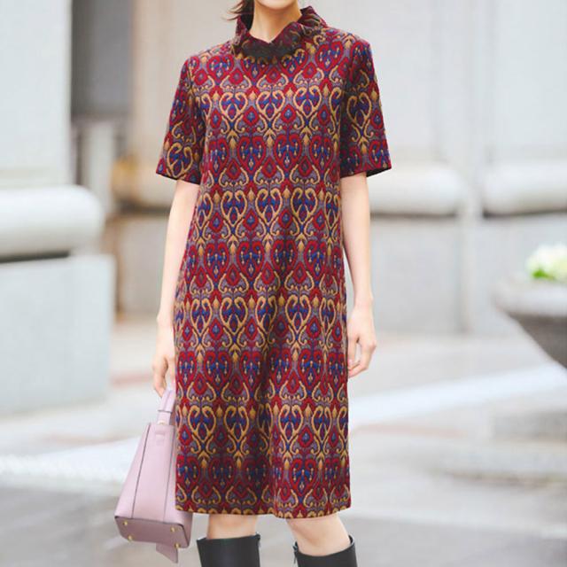 AMETHIST/アメジスト ジャカード ワンピース（イタリア製） ファッション ワンピース PC5949