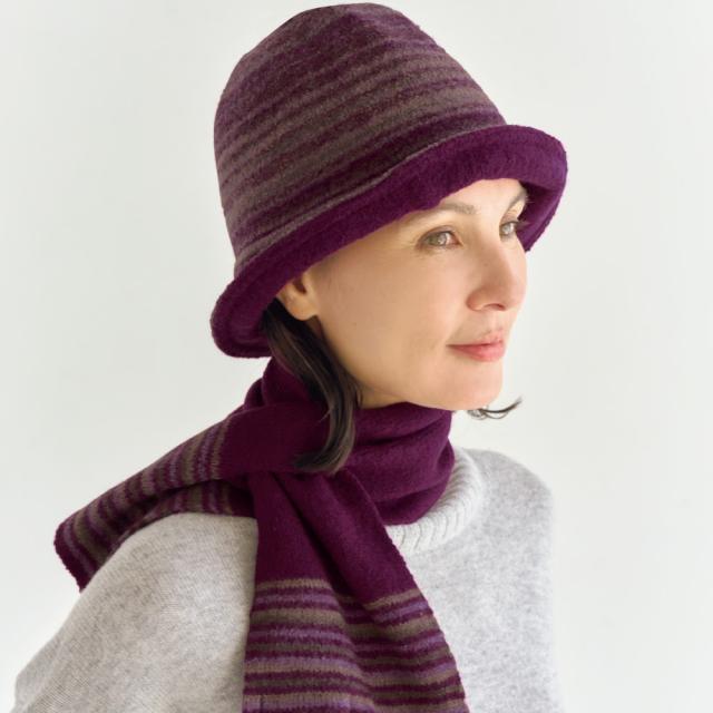 ベル・モード リバーシブル クローシュ＆プチマフラーセット ストール スカーフ マフラー スヌード 602902