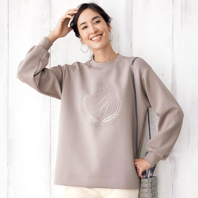 ロゴ刺しゅう入り ダンボールジャージー プルオーバー パーカー スウェット トレーナー 127302