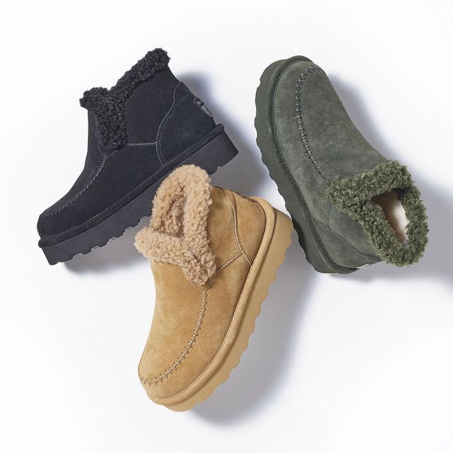 BEARPAW/ベアパウ MAEVE PLATFORM 厚底 はっ水 ムートンブーツ 傘 レイングッズ レインブーツ レインシューズ M28403