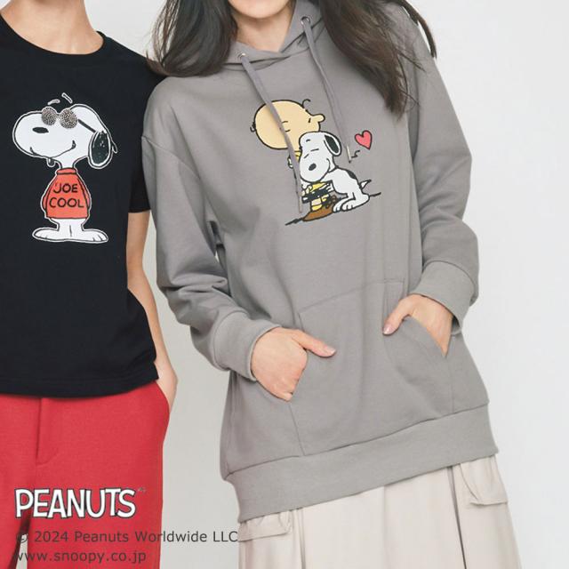 チャーリー・ブラウン＆スヌーピー/ライトスウェットパーカー ファッション パーカー スウェット トレーナー PC5630