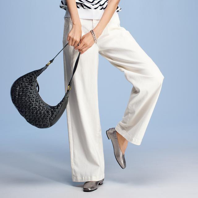 ≪股下丈72cm≫ストレッチ セミワイド デニムパンツ ファッション パンツ PC5635