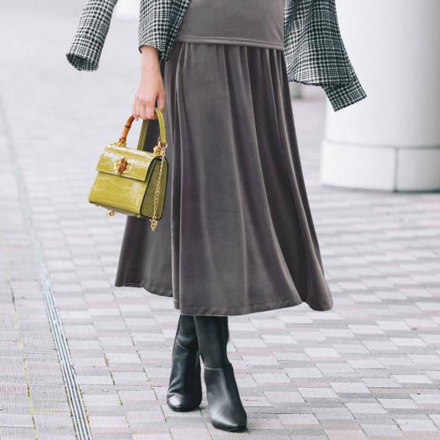 GREYCHORD/グレイコード ベロア スカート（マリー）（日本製） ファッション スカート PC5638