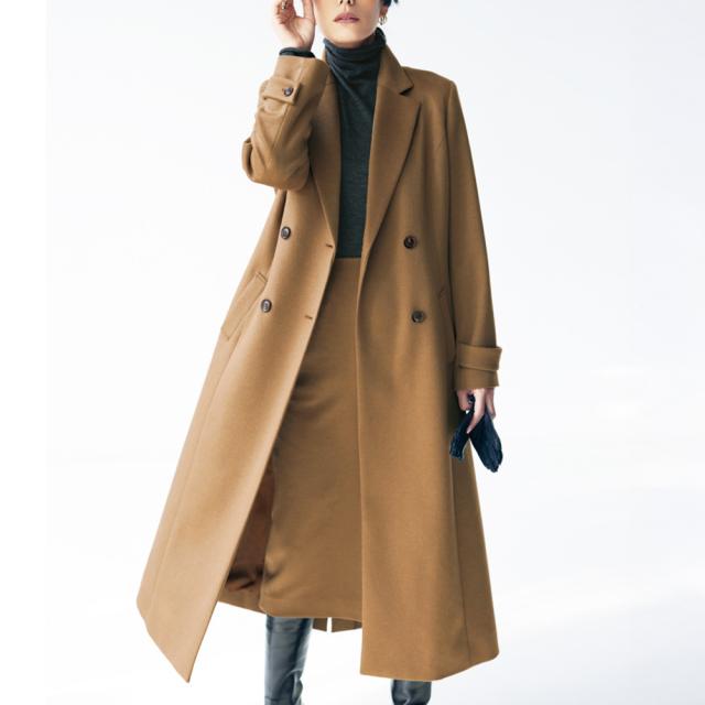 チェルッティ社 カシミヤ ベルテッド コート ファッション コート PC5807