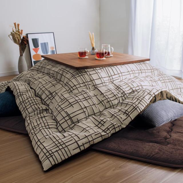 こたつ布団 単品 ふっくら 日本製 おしゃれ 正方形 約200×200cm[13