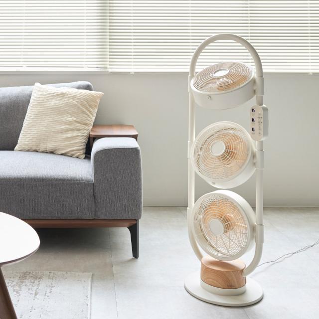 moku 3連マルチファン 季節家電 生活家電 冷房器具 扇風機 サーキュレーター 570104