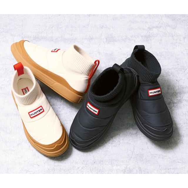 HUNTER/ハンター インアウトパッファーニットブーツ ブーツ ブーティ ショートブーツ G95322