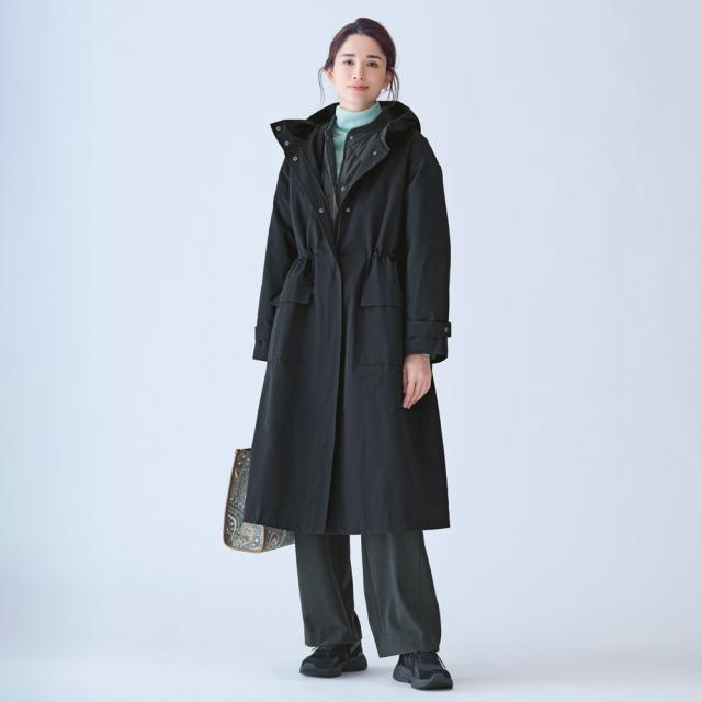 ダウンライナー付き 3ウェイ モッズコート コート スタンドカラーコート 134201