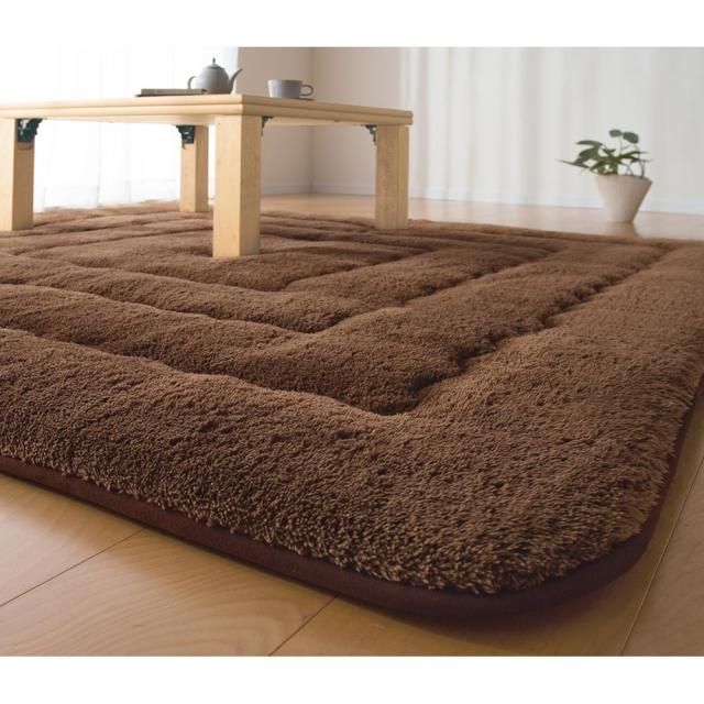 ≪【長方形・特大】190×290cm≫ もこふわマイクロファイバーのシープ調ふっくらこたつシリーズ こたつ敷き布団 こたつ敷布団 611117