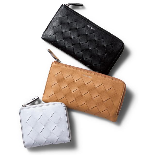 PELLE BORSA/ペレボルサ〈クロノウィーブ〉 メッシュL字ファスナー 長財布 財布 ケース ポーチ 長財布 603106