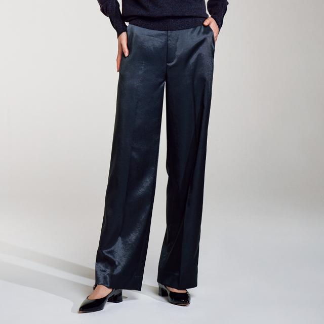 ヘビーサテン セミワイドパンツ ファッション パンツ PC5574