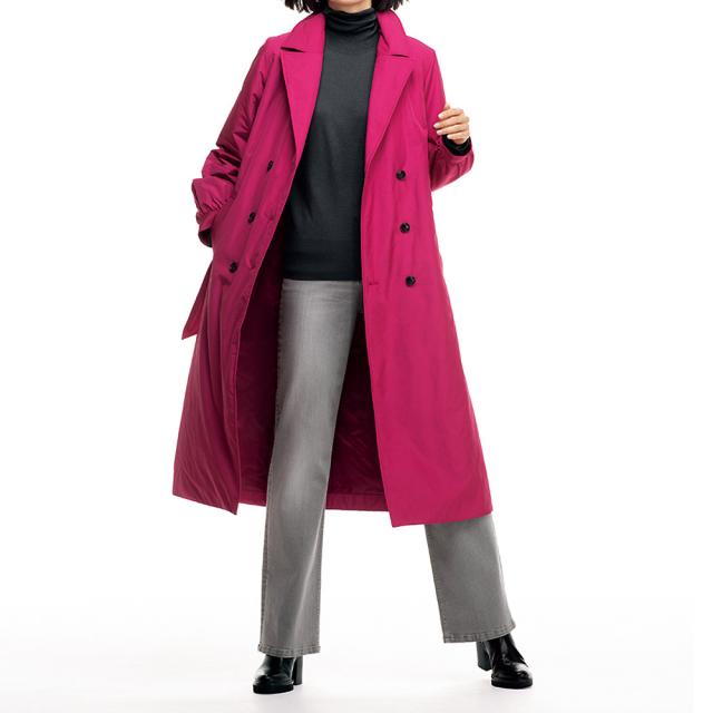 カポック 中わた ロングコート ファッション コート PC5575