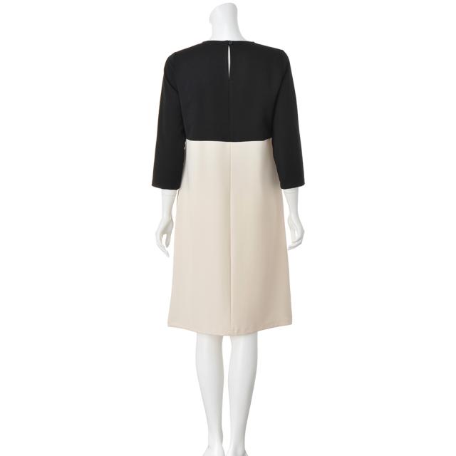 SLASH/スラッシュ バイカラー ワンピース（イタリア製） ファッション ワンピース PC5498 SLASH/スラッシュ バイカラー ワンピース（イタリア製） ファッション