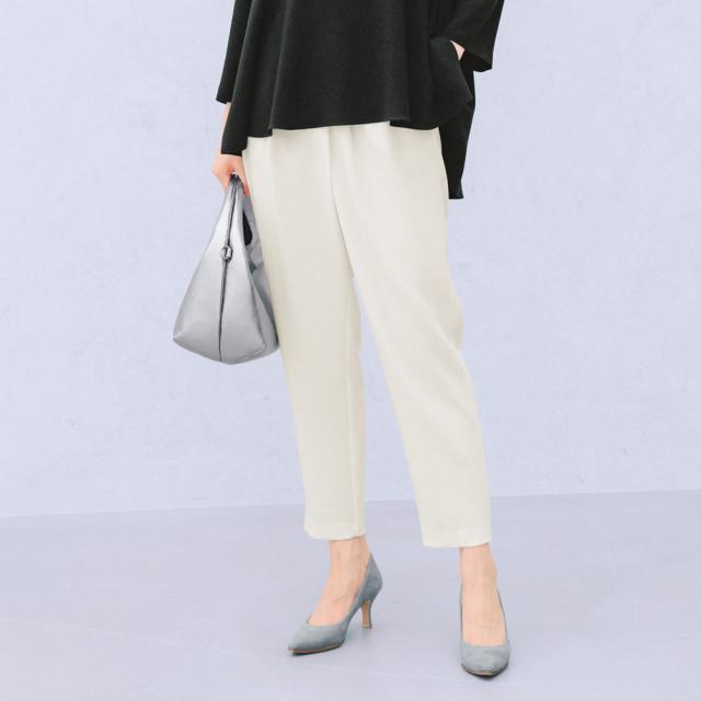 アセテート混 バックサテンジョーゼット アシンメトリー パンツ ファッション パンツ PC6133