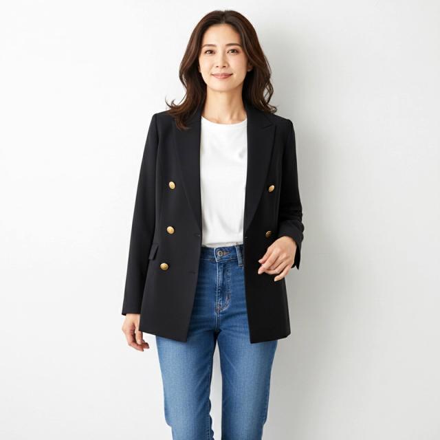 「NIKKE」 ウールギャバジン ダブルブレスト ジャケット ジャケット テーラードジャケット PC6251