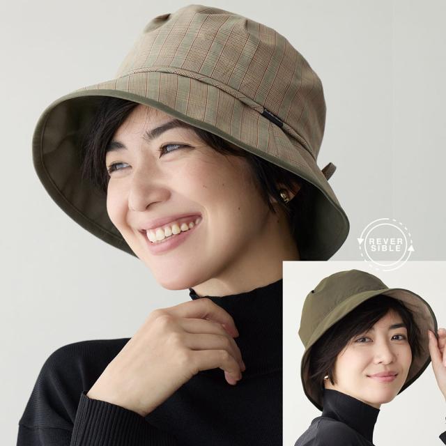 Les Belles Modes/ベル・モード 晴雨兼用リバーシブルハット ニット帽 キャスケット M24003