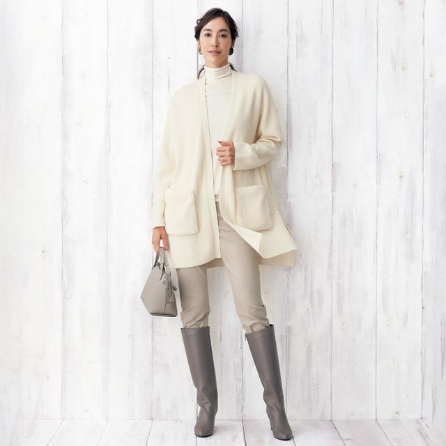 ≪股下丈74cm≫ クロスウォーム（R） ベアポンチ スリムパンツ パンツ