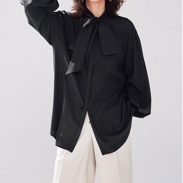 ブザム ボウタイ ブラウス ファッション シャツ ブラウス PC5887