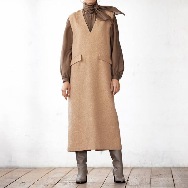 イタリア ツイード素材 ジャンパースカート ファッション スカート PC5888