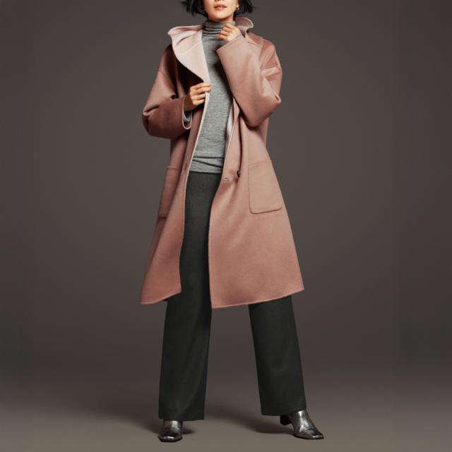 「ルイジ・コロンボ」 カシミヤ素材 リバーシブル コート ファッション コート PC5919