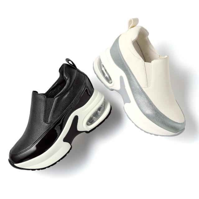 ヌーベルヴォーグ リラックス 厚底エアインスリッポン スニーカー コンフォートシューズ コンフォートパンプス シューズ M71001