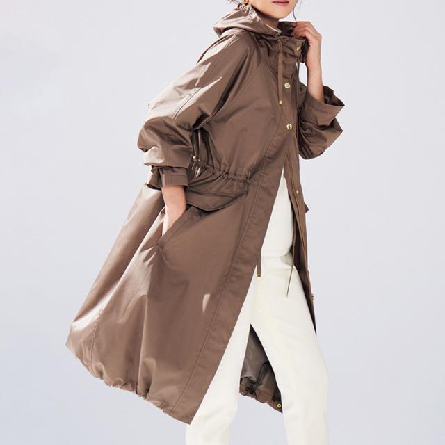 はっ水加工 モッズ風デザイン ロングコート ファッション コート PC5854