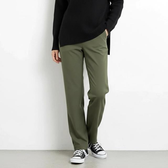 サテンジャージー ストレートパンツ ファッション パンツ PC5856