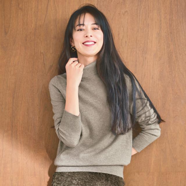 カシミヤニット タートルネック プルオーバー ニット セーター ニットセーター A28101