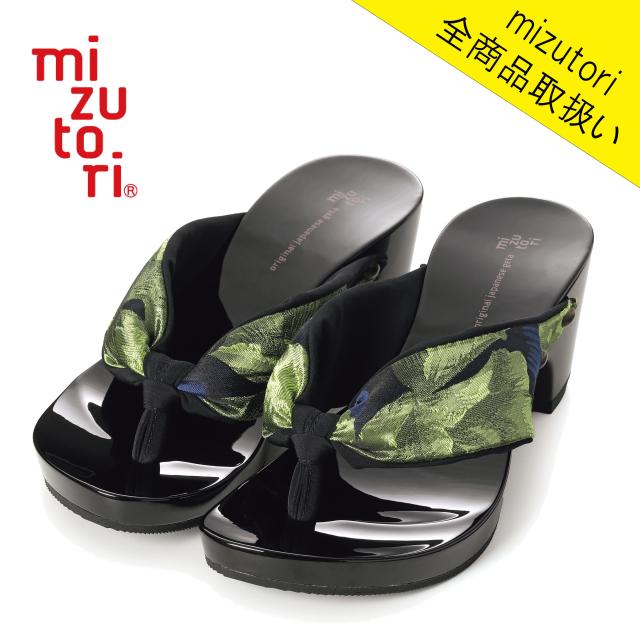 げたのみずとり hitete ハイテテ KCBシリーズ KCB-23 きらめき／黒・黒 mizutori 水鳥工業 下駄 日本製 6.5cmヒール 国産 痛くない 履きやすい 着物 浴衣 洋服 カジュアル ジーンズ サンダル かわいい おしゃれ ヒール 草履 花火 祭り