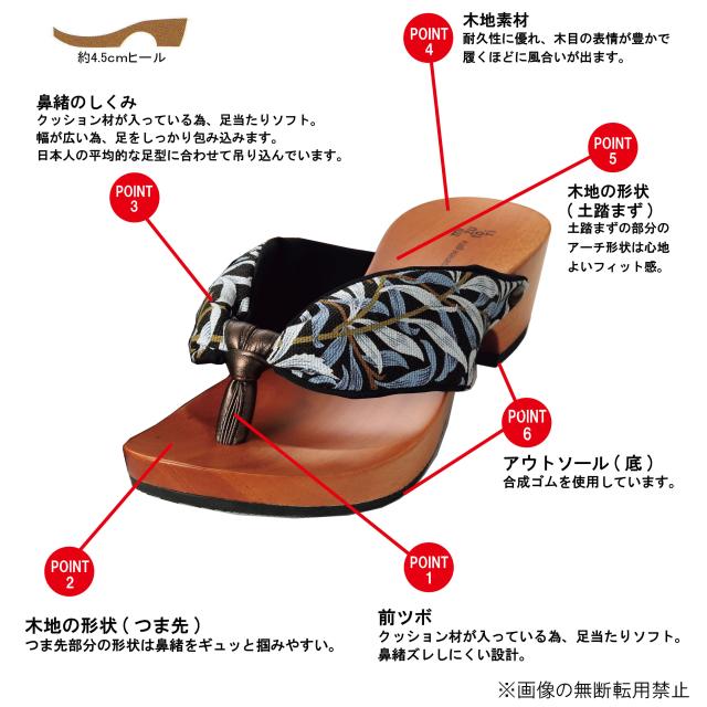 げたのみずとり hitete ハイテテ KTシリーズ KT-53 リーフ・ブラック