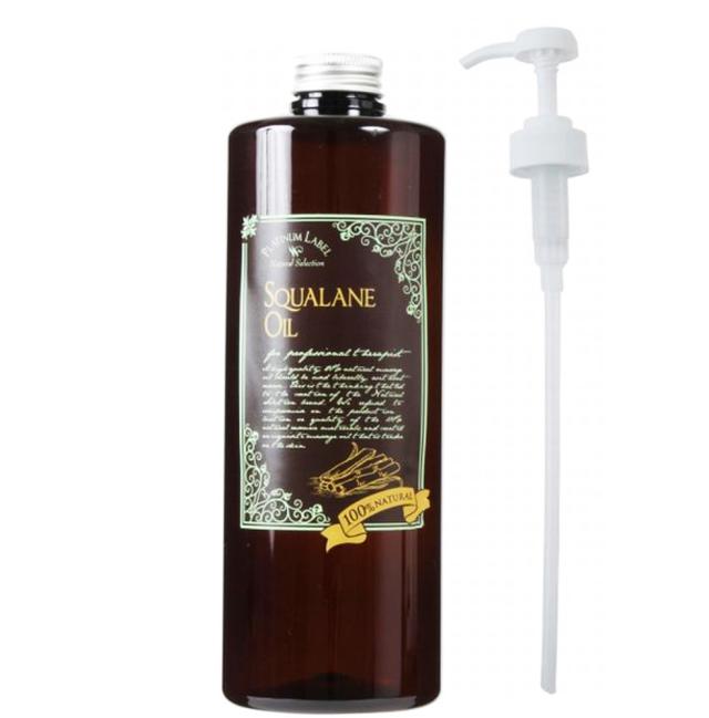 【専用ポンプ付】ナチュラルビューティセレクション スクワランオイル 1000mL プラチナレーベル 天然100％ キャリアオイル 送料無料