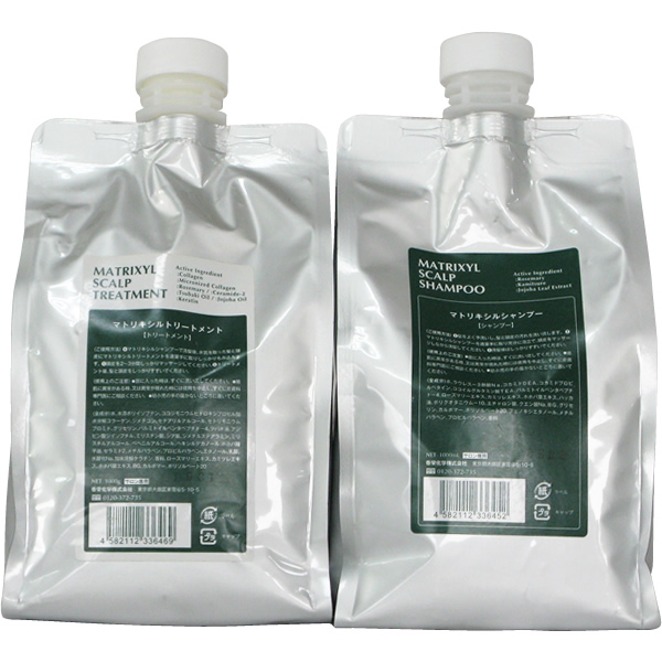 香栄化学 マトリキシル 業務用サイズ シャンプー＆トリートメント セット /1000mL+1000g【Model Cosmetics MATRIXYL】 （C）