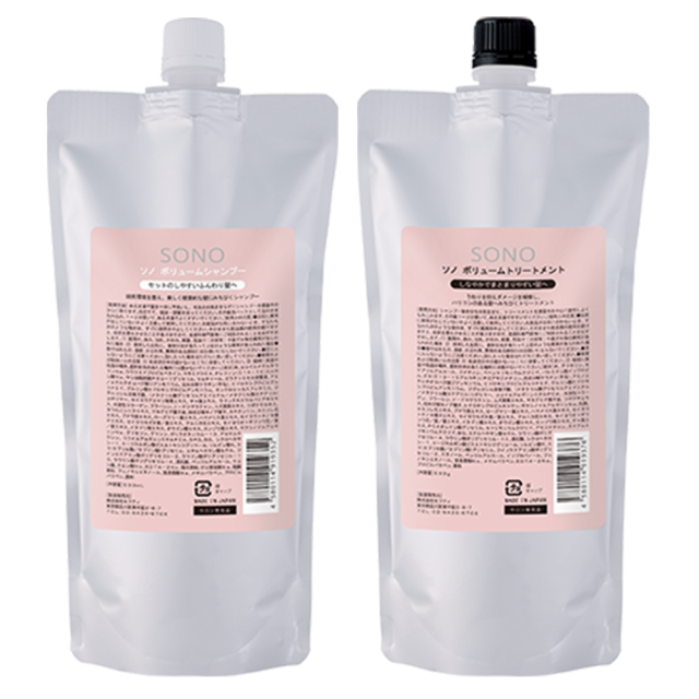 セフティ SONO ソノ ボリュームシャンプー ＆ トリートメント 詰替え用セット / 500mL+500g