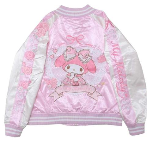 マイメロディ スカジャン アウター レースピンクローズ サンリオ キャラクター グッズ