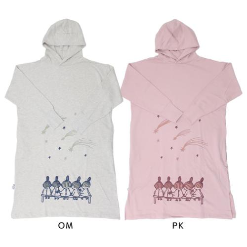 ムーミン フーディー リラックスパーカーワンピ 姉妹 北欧 キャラクター グッズ