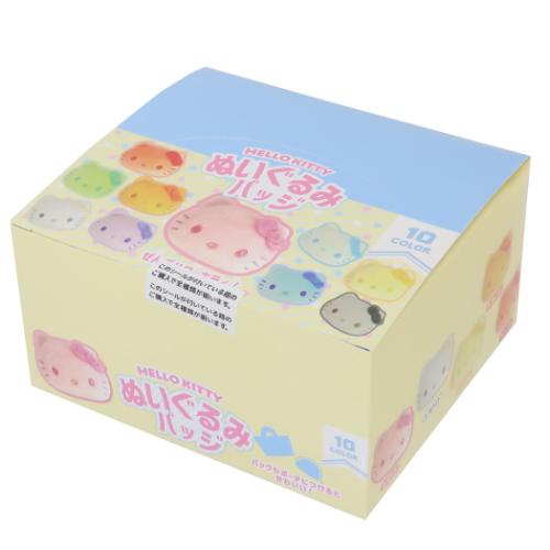 ハローキティ マスコット ぬいぐるみバッジ 全10種 10個入セット サンリオ キャラクター グッズ