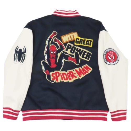 スパイダーマン アウター メンズ スタジャン グレートパワー 3L MARVEL キャラクター グッズ